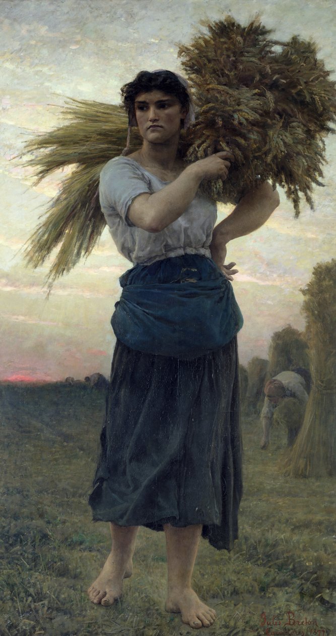 La espigadora | Jules Breton | Impresión de arte